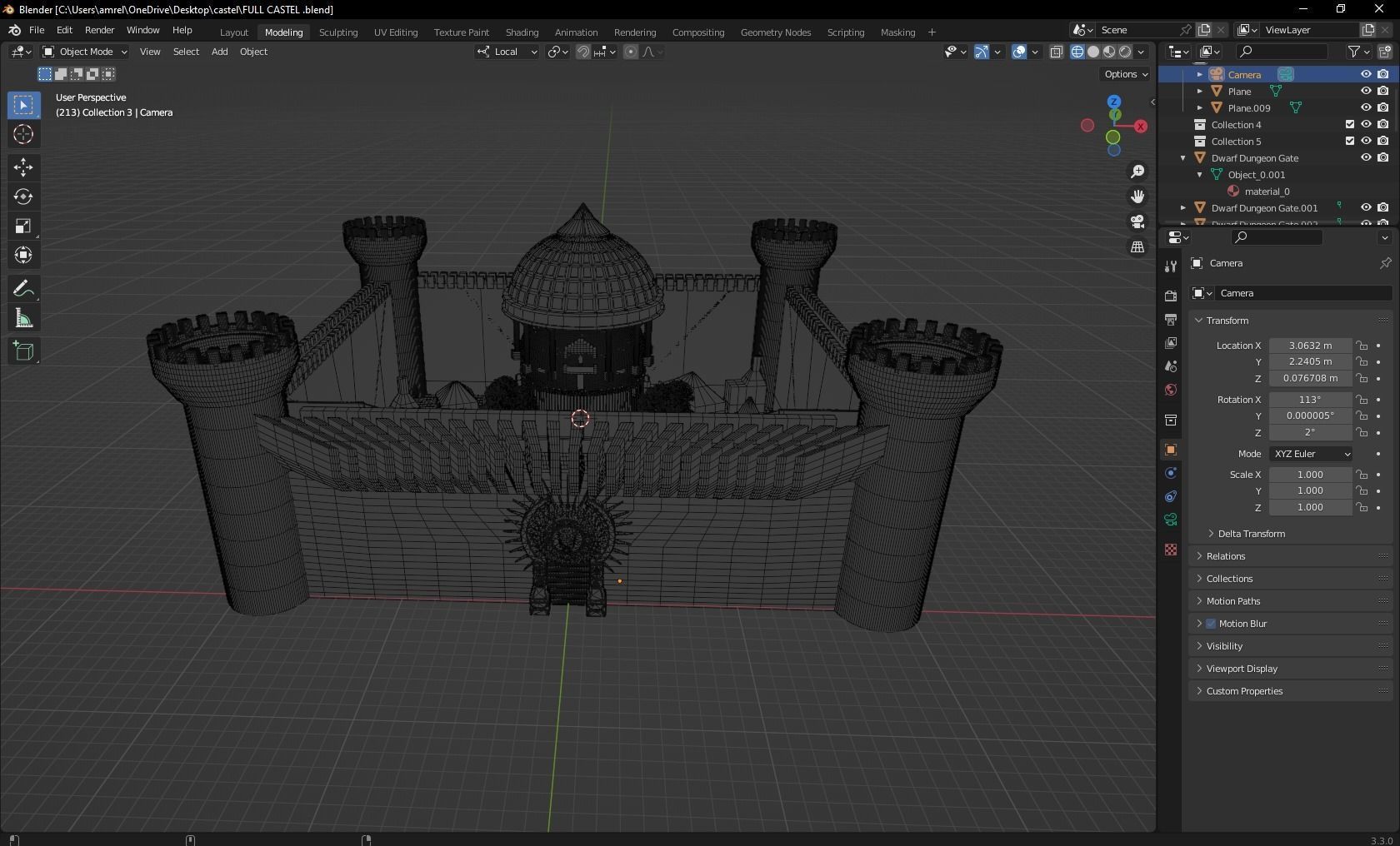 simple princess castle 3D model | CGTrader