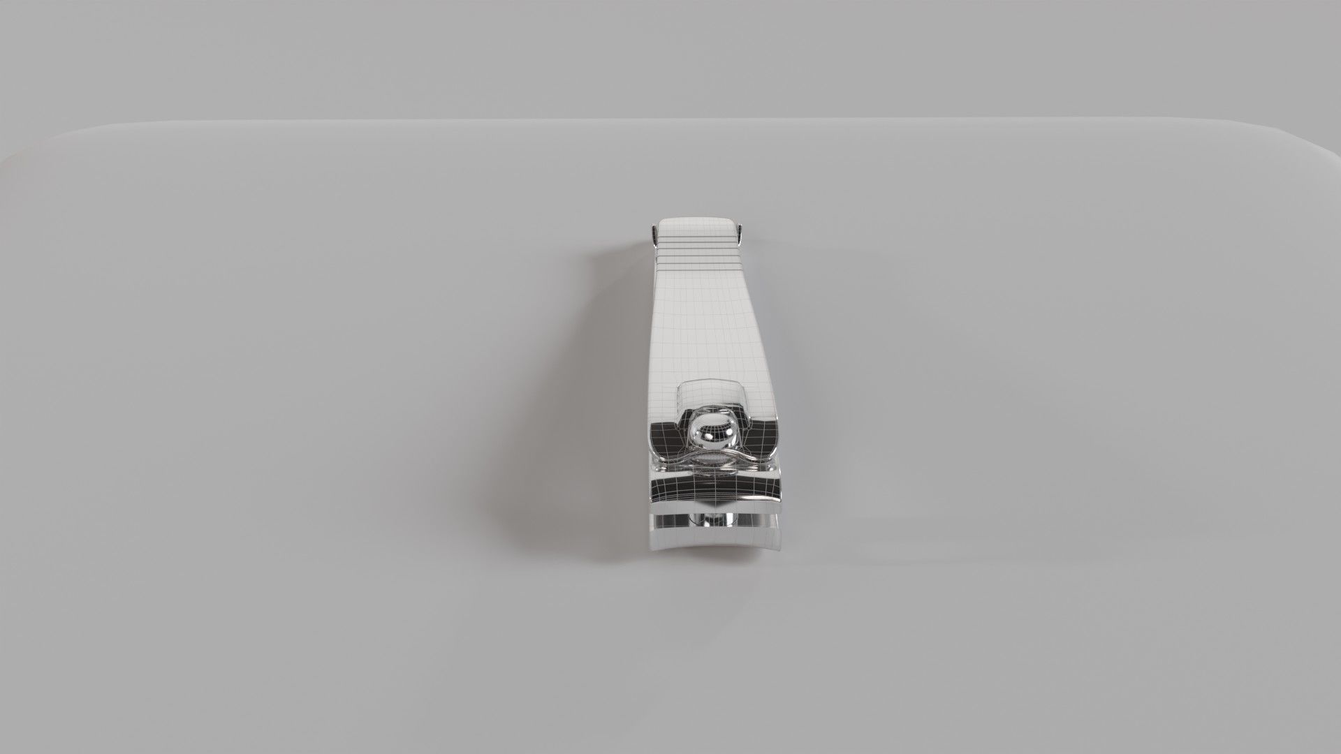 3D model Nail clipper with nail cleaner - metal VR / AR / low-poly ...