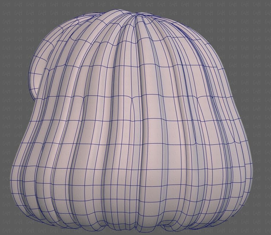 3D model Base Hair for girl V49 VR / AR / low-poly | CGTrader