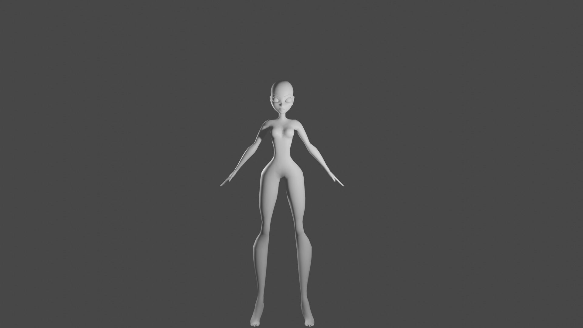 Winx Base Mesh free 3D model | CGTrader
