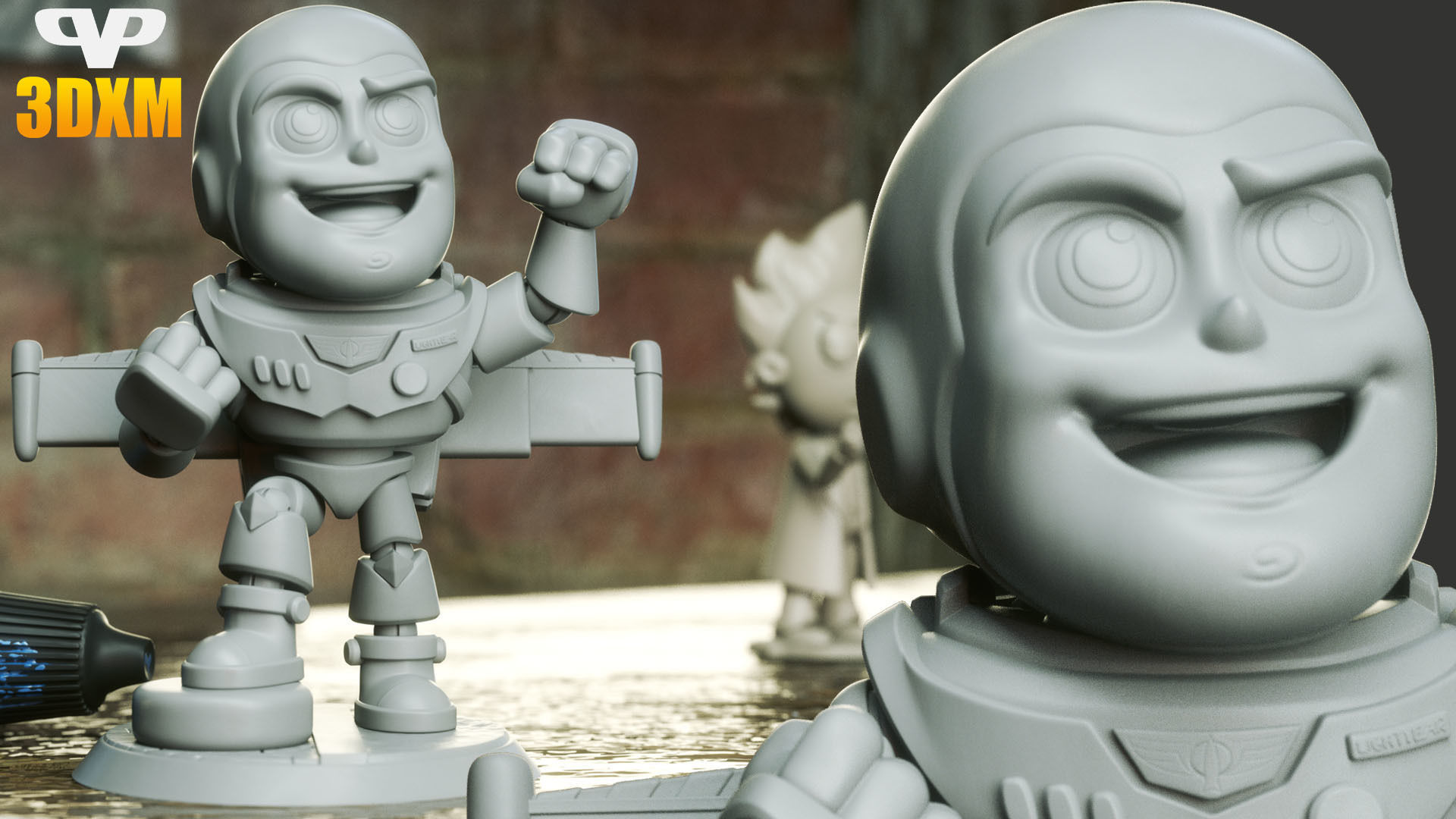 Buzz Lightyear Chibi STL for 3D Printing ChibiSTL 3DXM 3D model 3D ...