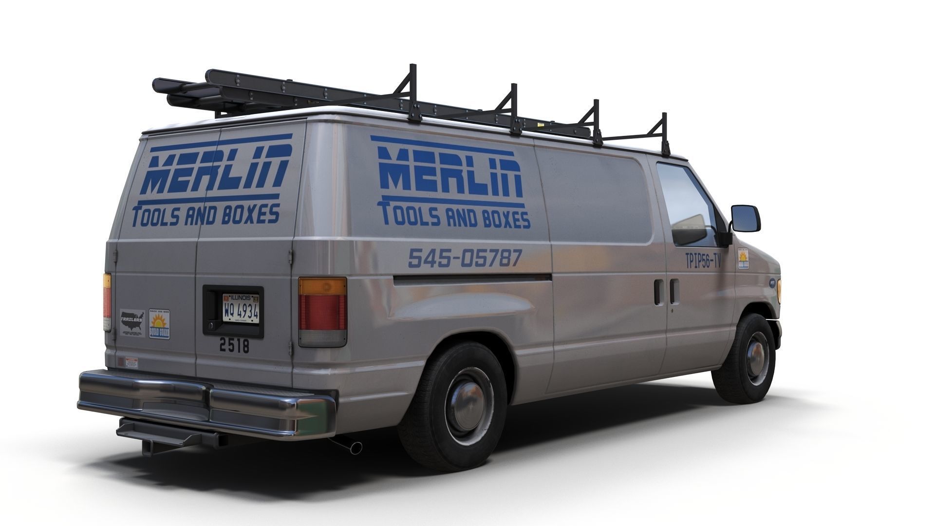 3D model Generic utility van VR / AR / low-poly | CGTrader