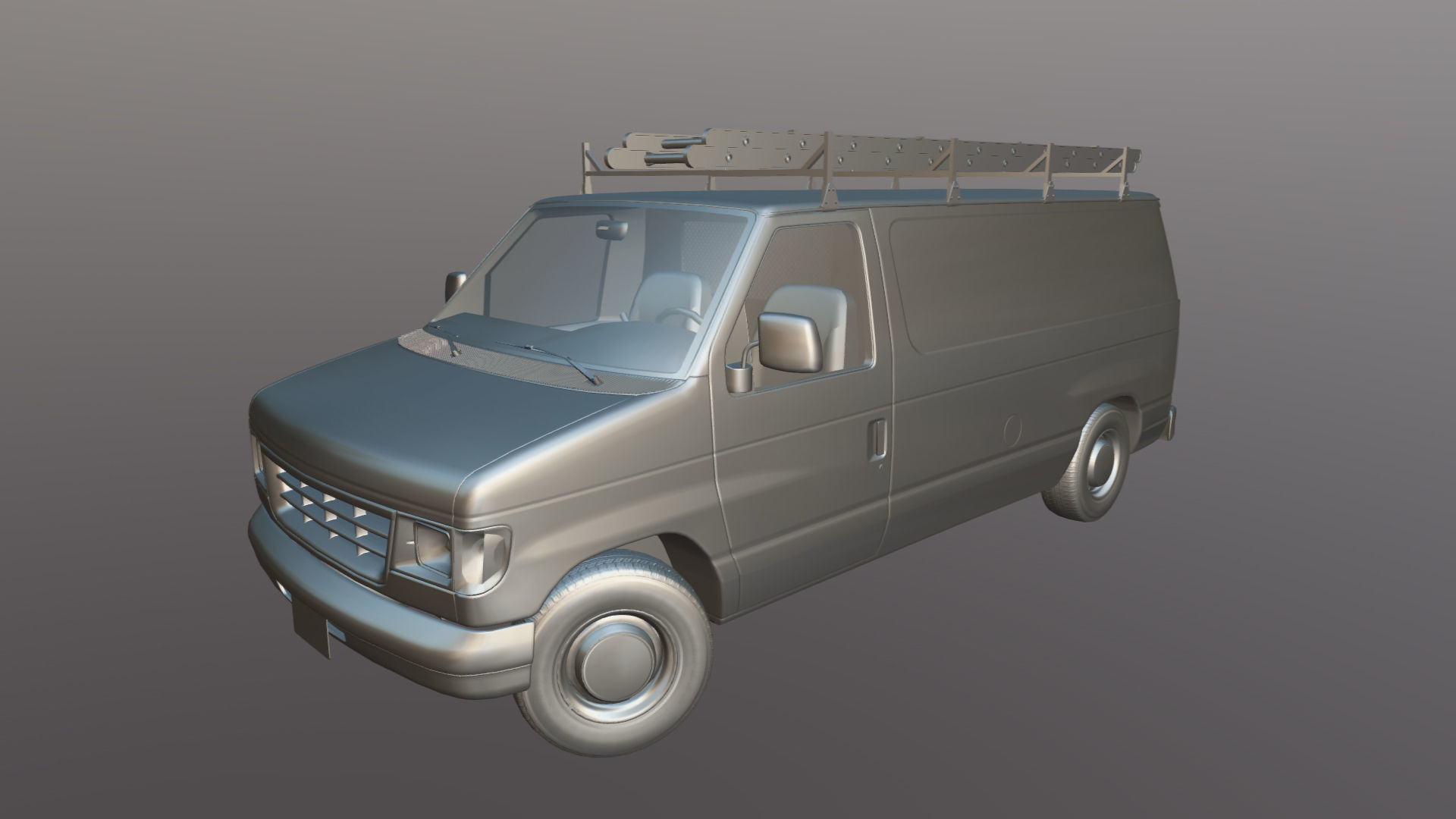 3D model Generic utility van VR / AR / low-poly | CGTrader