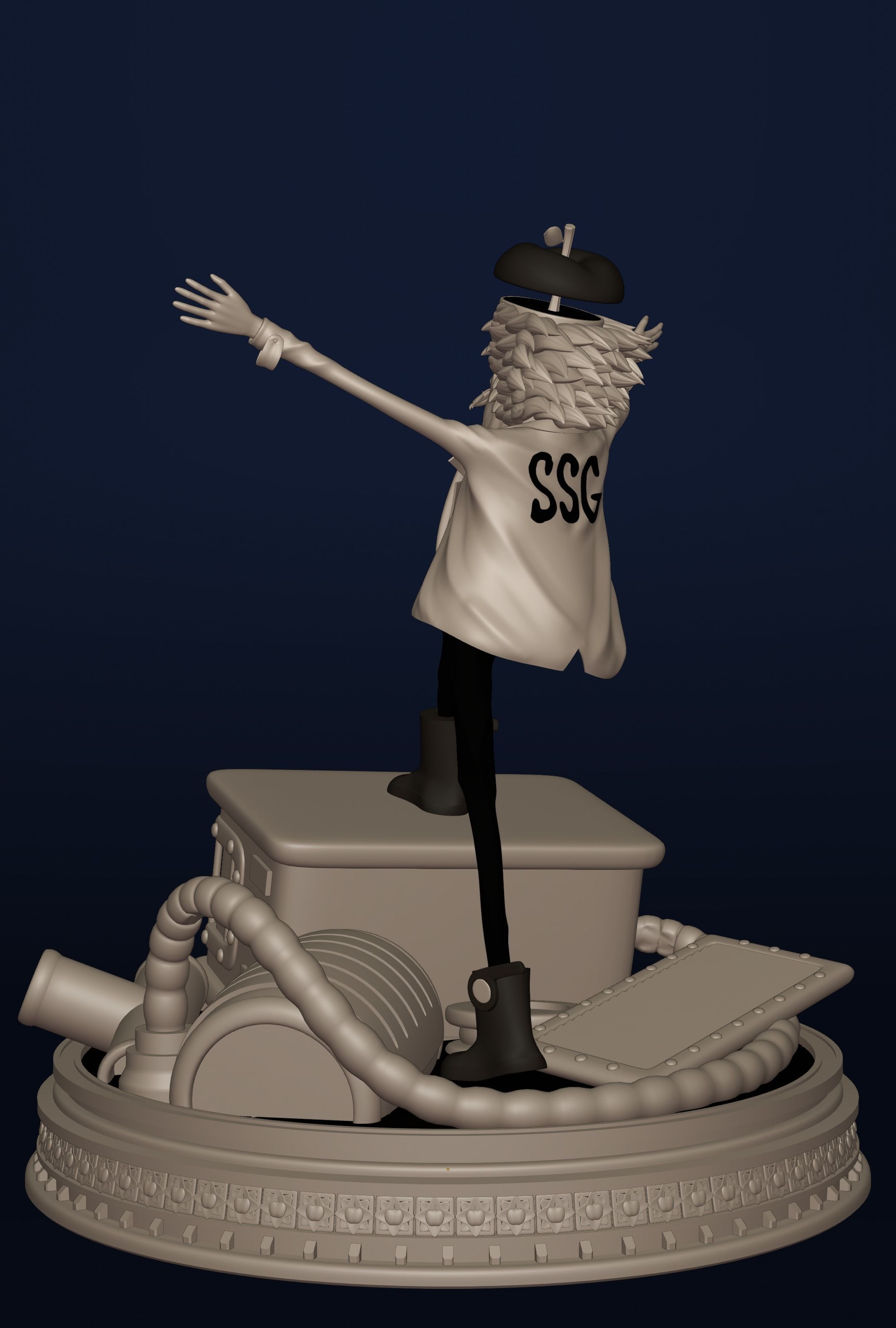 3D model ONE PIECE VEGAPUNK FIGURE SCULPT VR / AR / low-poly | CGTrader