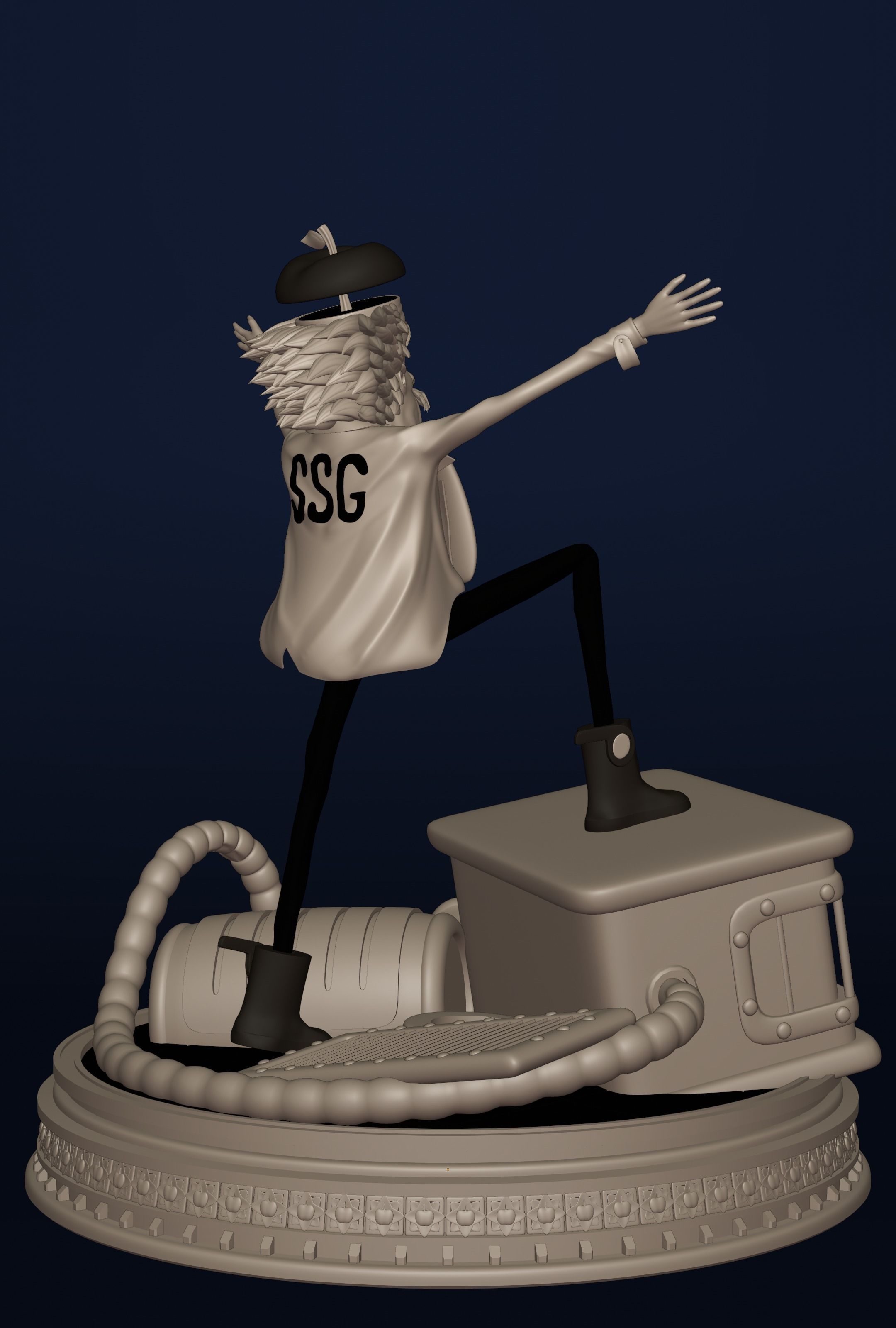 3D model ONE PIECE VEGAPUNK FIGURE SCULPT VR / AR / low-poly | CGTrader