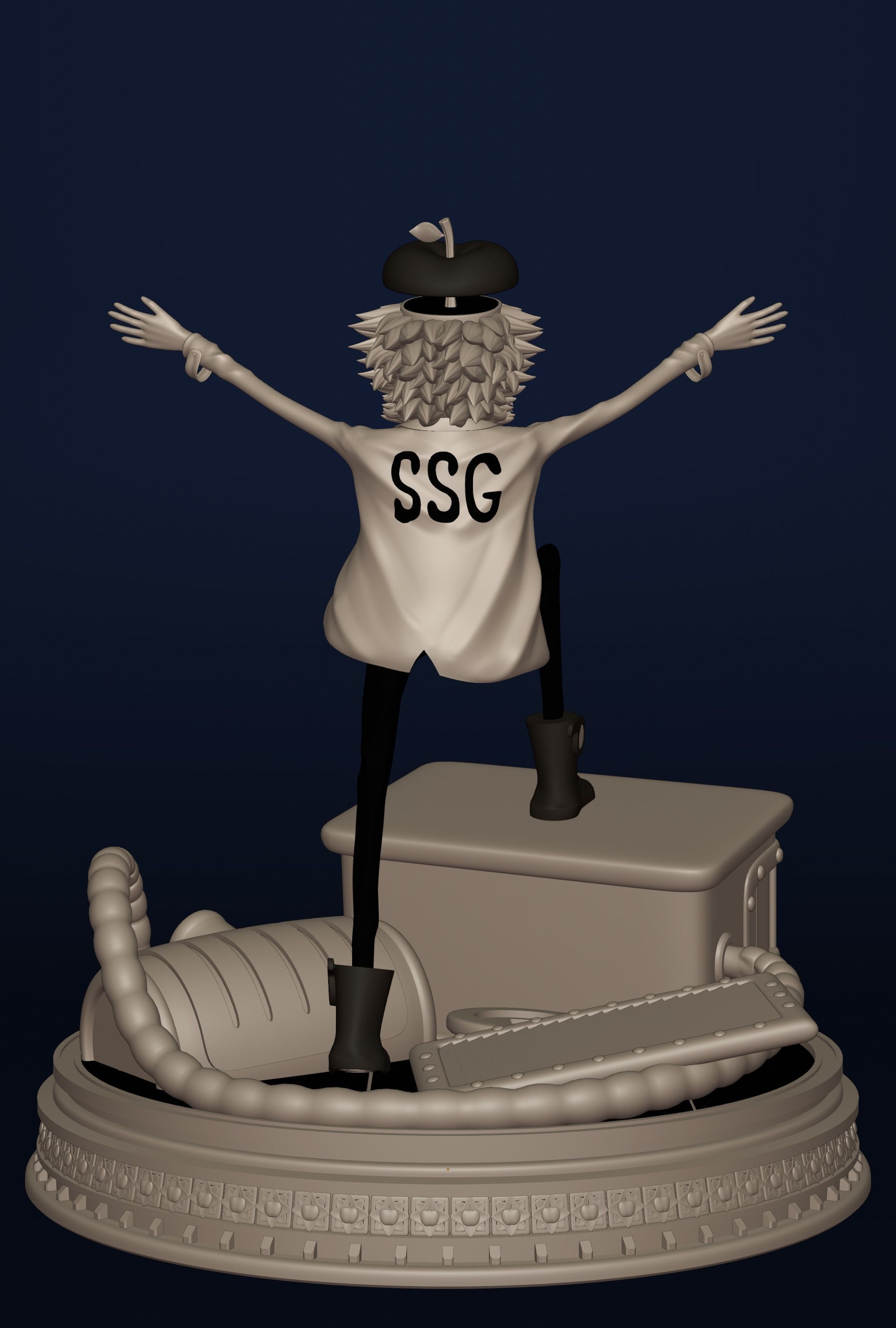 3D model ONE PIECE VEGAPUNK FIGURE SCULPT VR / AR / low-poly | CGTrader