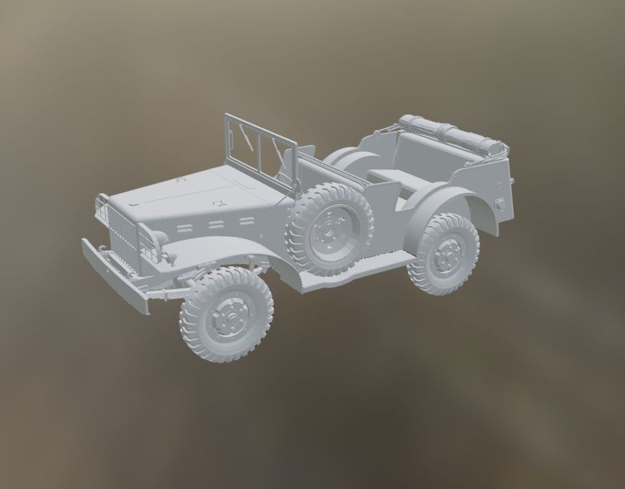 Dodge WC 56 command car scale model 1 16 3D model 3D printable | CGTrader