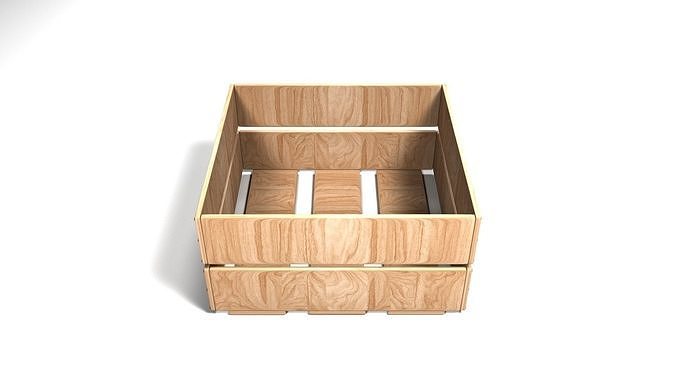Storage Wooden Box 3D model | CGTrader