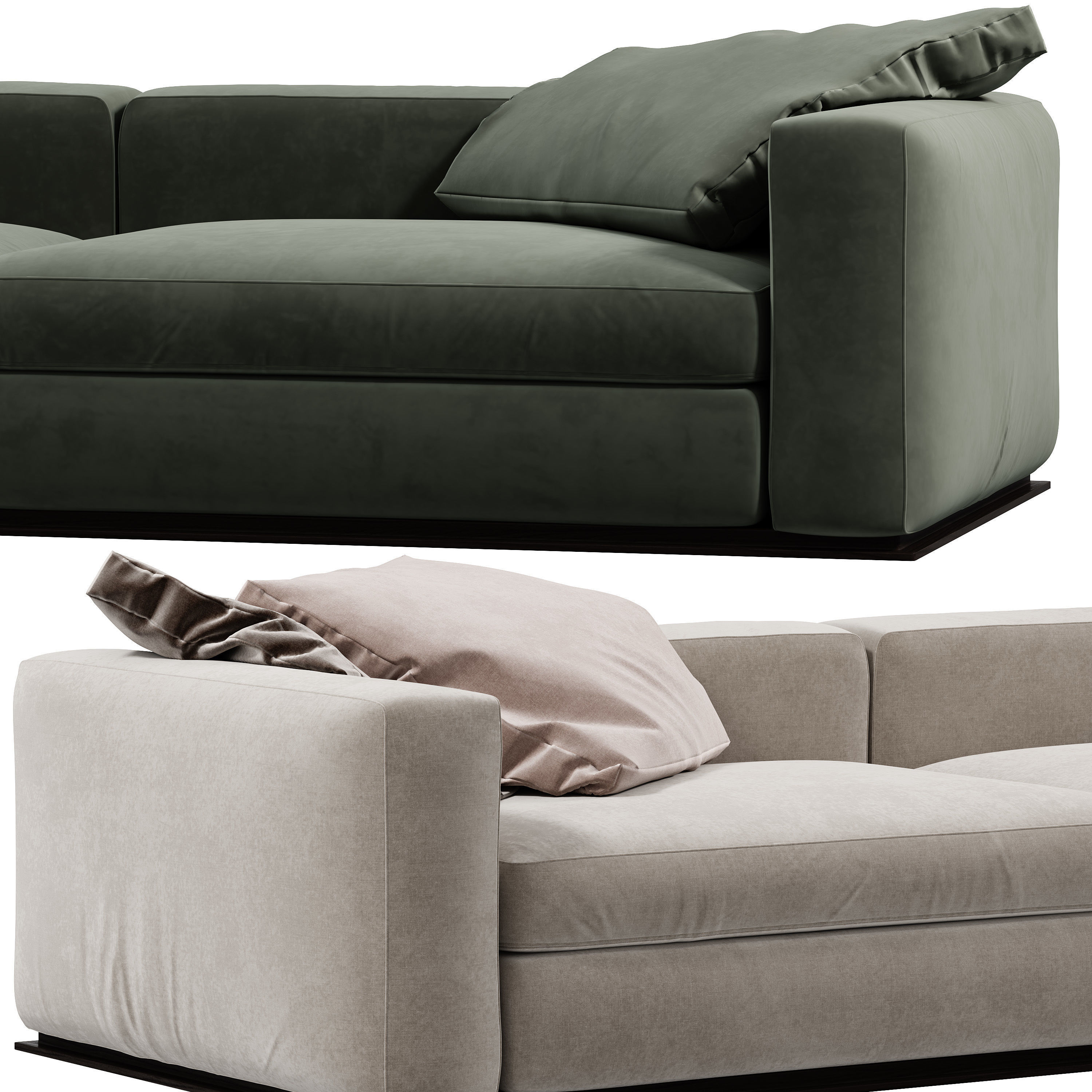 Minotti Leonard Sofa 3D model | CGTrader
