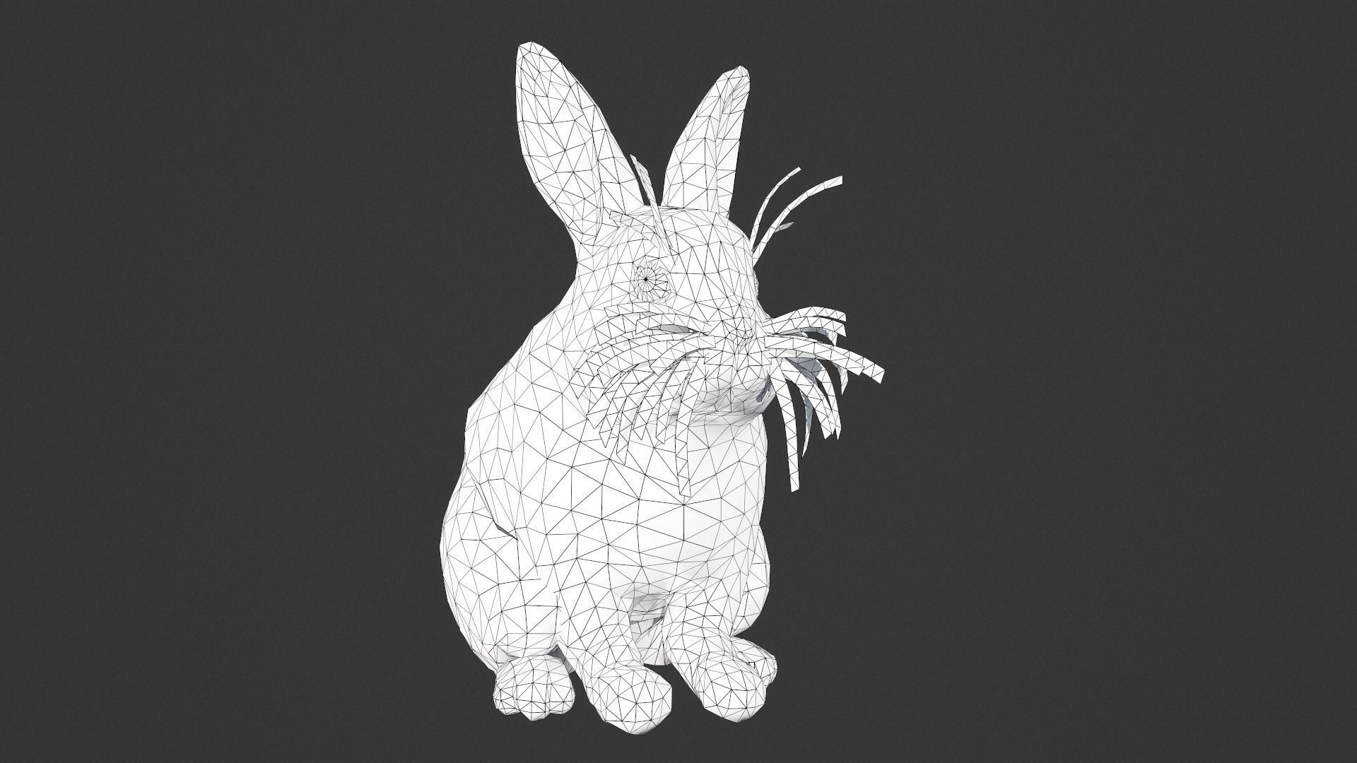 3D model animated white rabbit VR / AR / low-poly | CGTrader