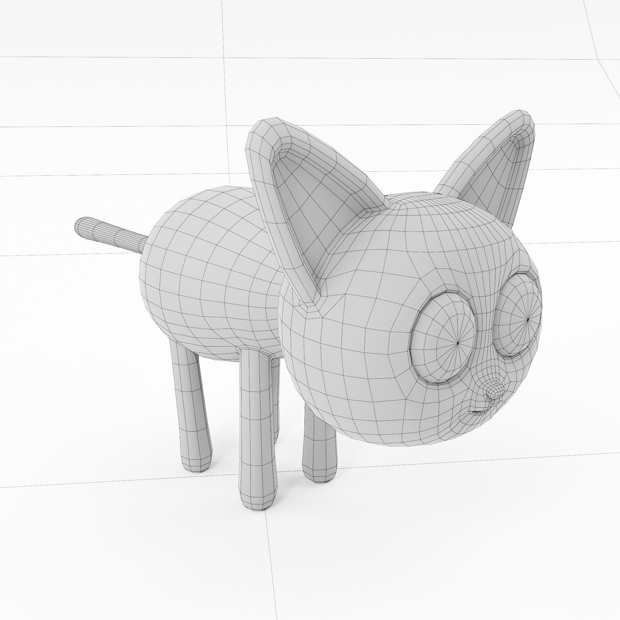 Cat cartoon 3d model 3D model | CGTrader