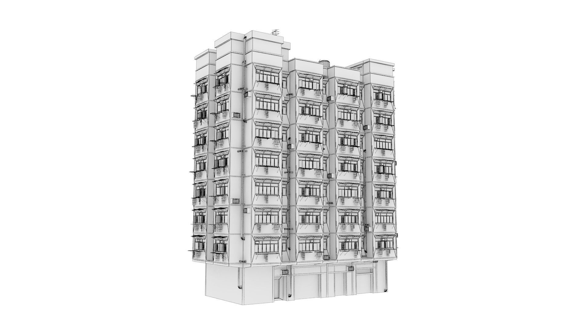Hong Kong Street V3 3D model | CGTrader