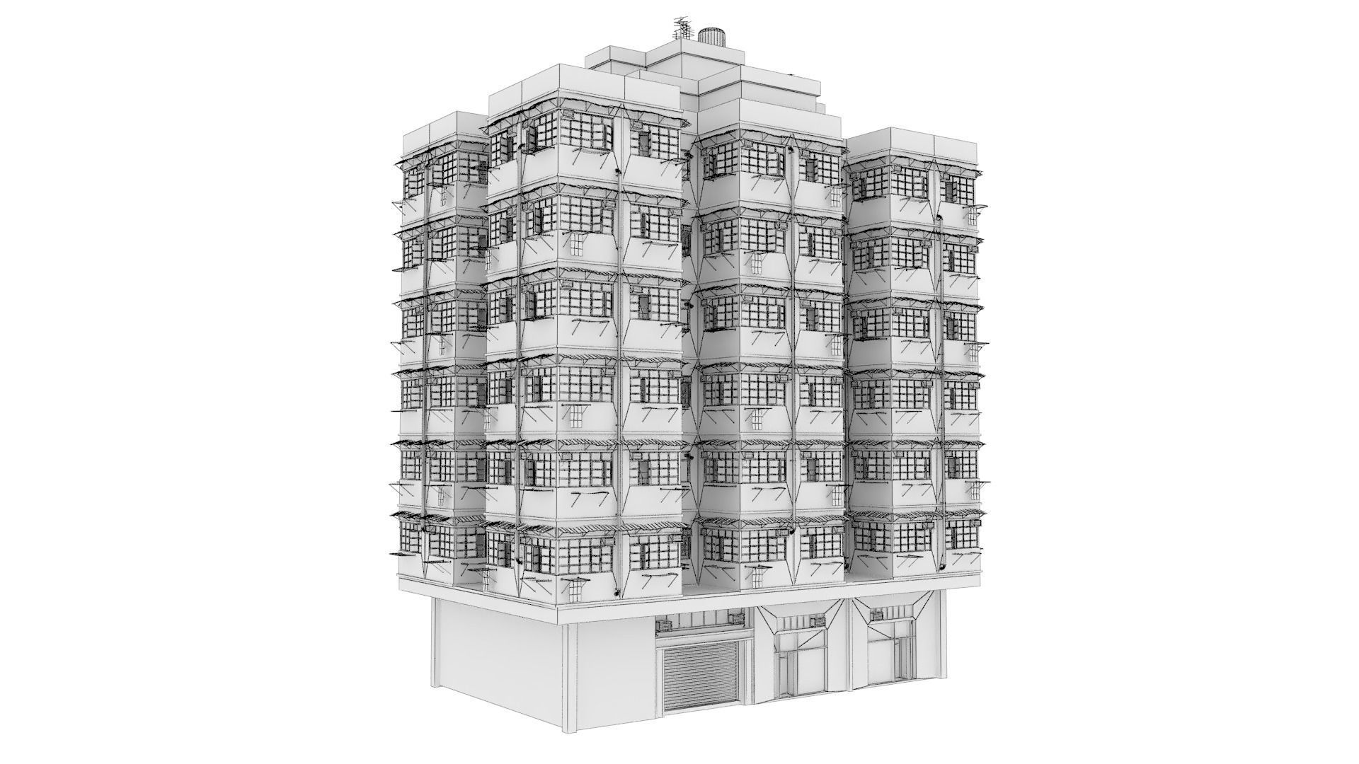 Hong Kong Street V3 3D model | CGTrader