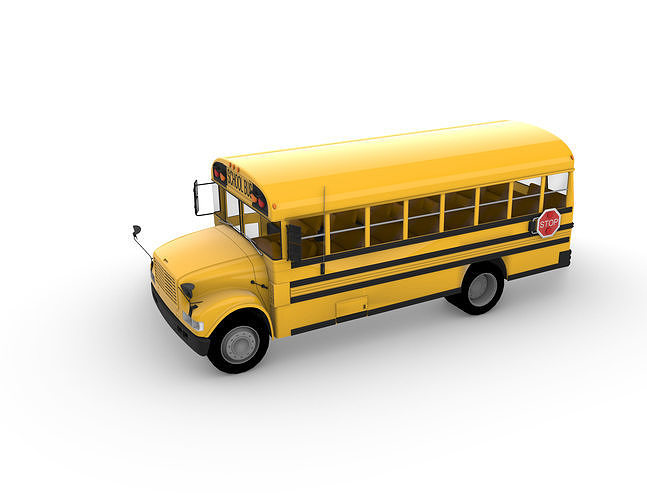 3d School Bus Bus