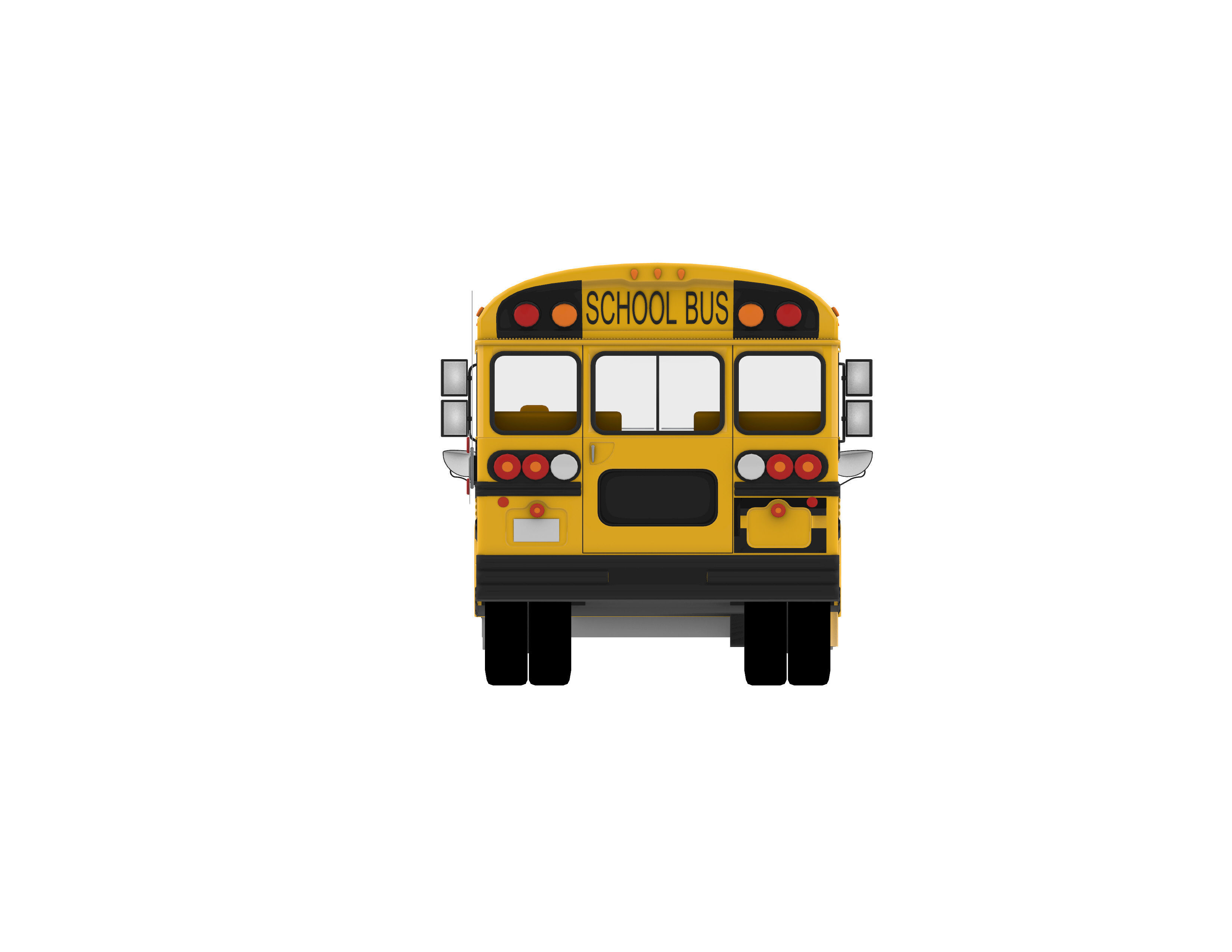 Yellow School Bus 3D model | CGTrader
