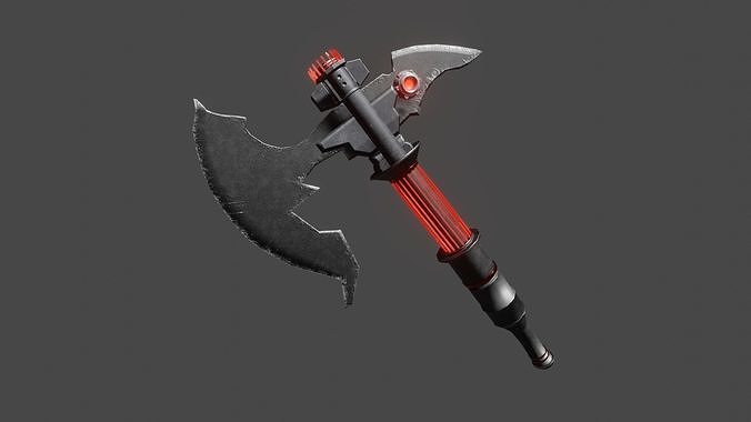 3D model Sci-fi Axe futuristic melee weapon VR / AR / low-poly | CGTrader