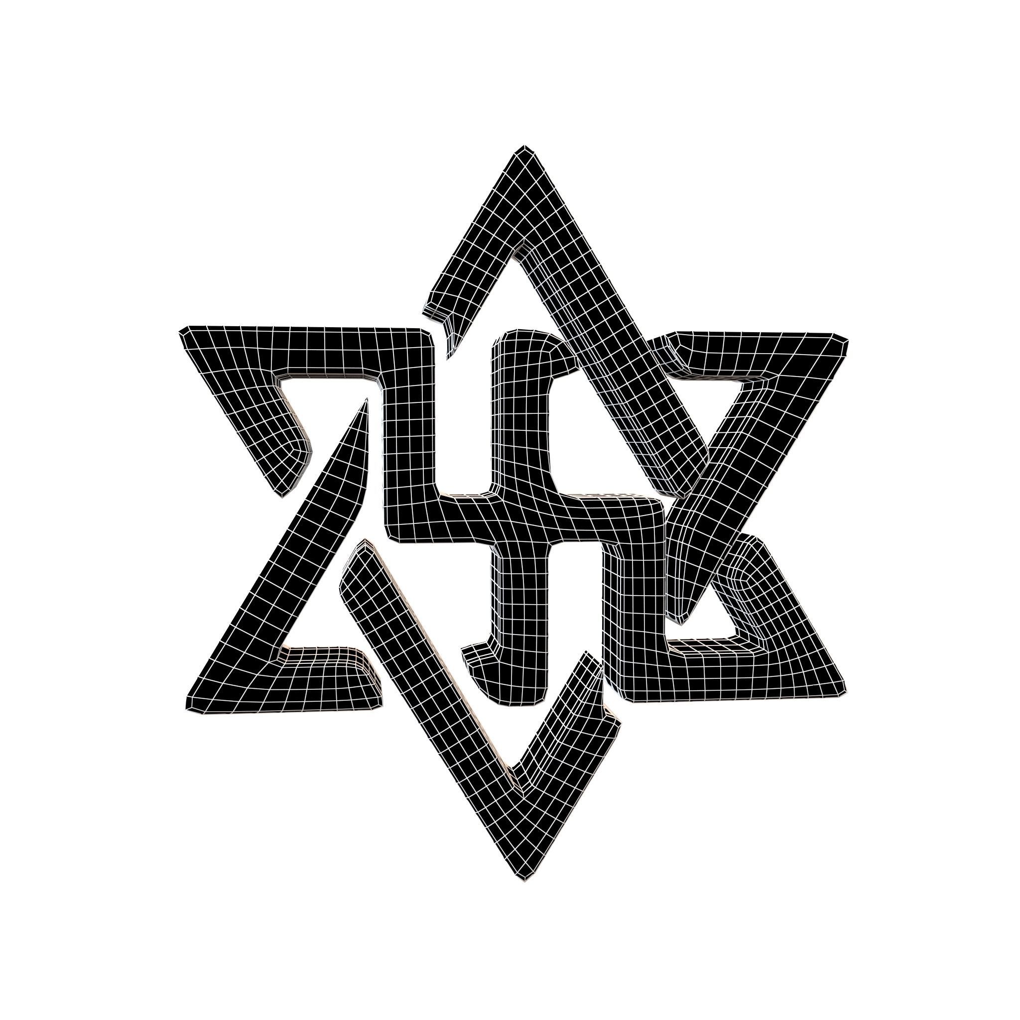 3D model Raelism Symbol v1 001 VR / AR / low-poly | CGTrader