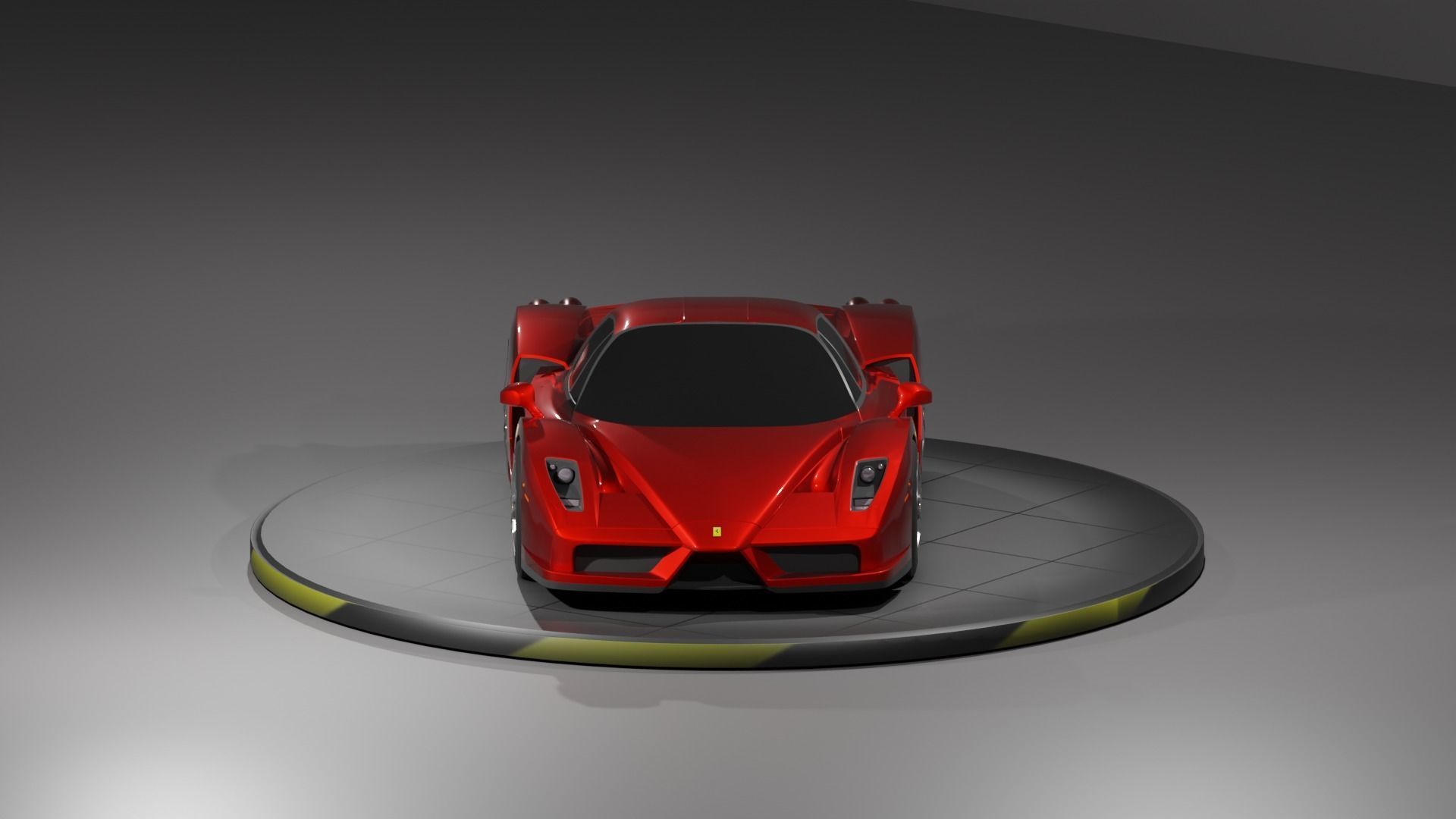 Toon Ferrari Enzo 3D model 3D printable | CGTrader