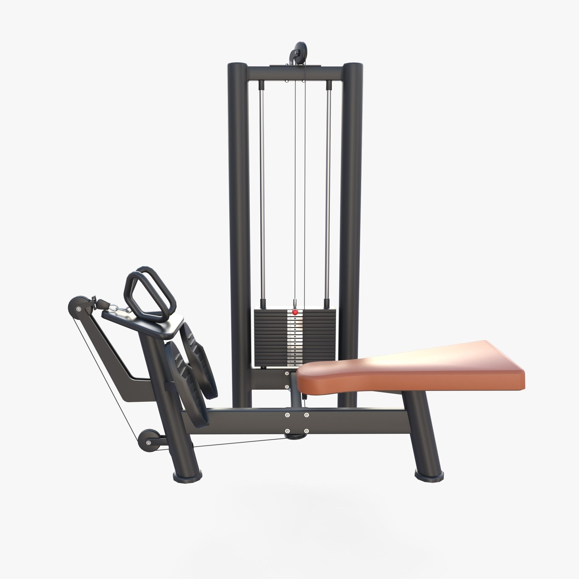 3D model Pulley row VR / AR / low-poly | CGTrader
