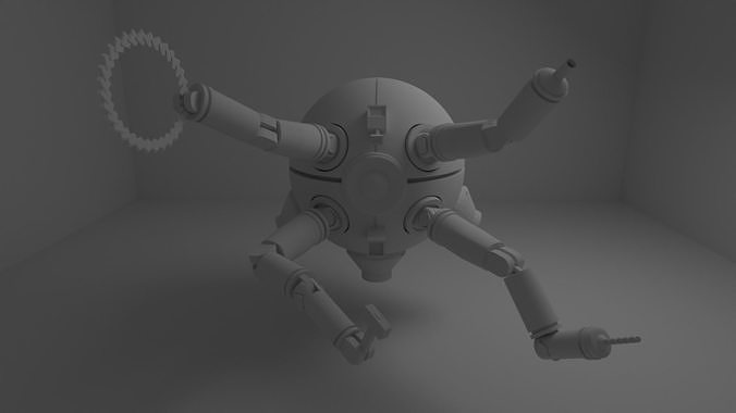 The Robot Builder Detalized 3D model | CGTrader