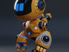 Cute Robot H-55 Yellow 3D model rigged | CGTrader