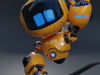 Cute Robot H-55 Yellow 3D model rigged | CGTrader