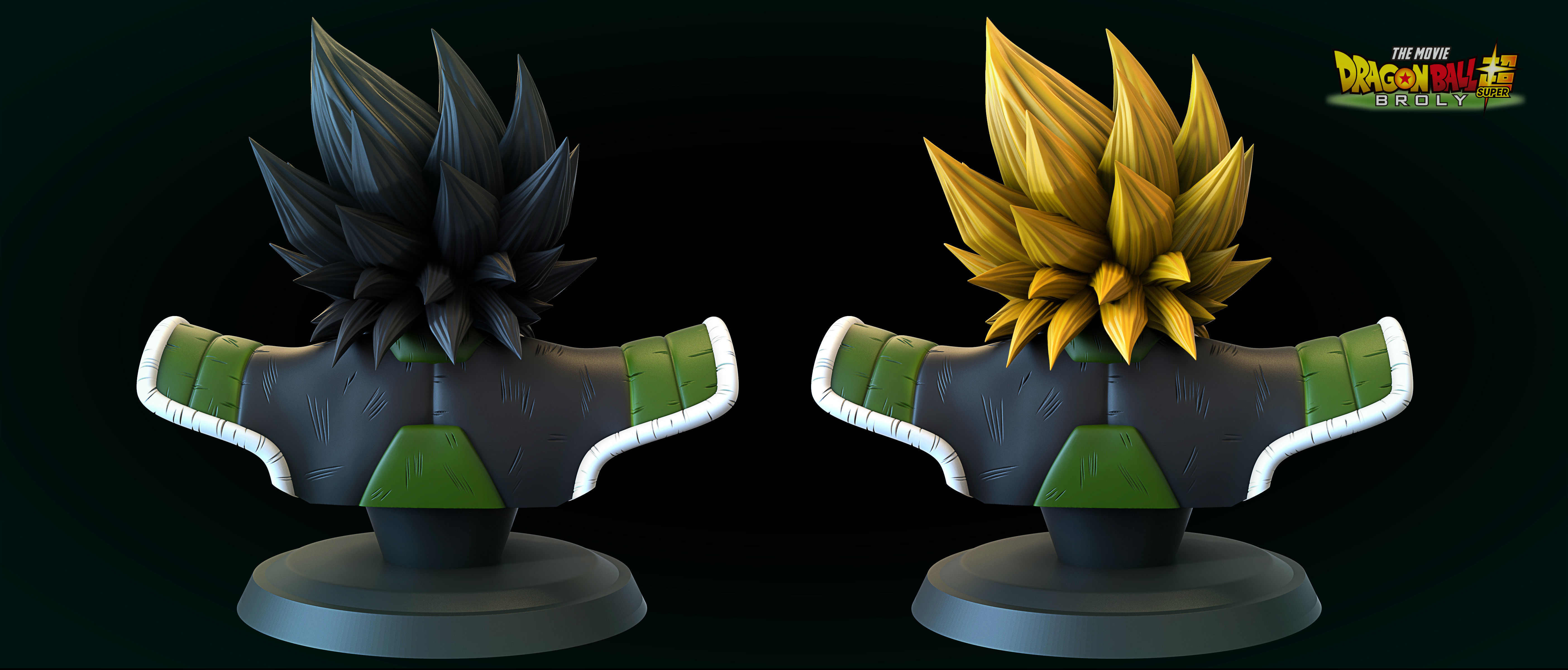 Broly Bust 3D model 3D printable | CGTrader