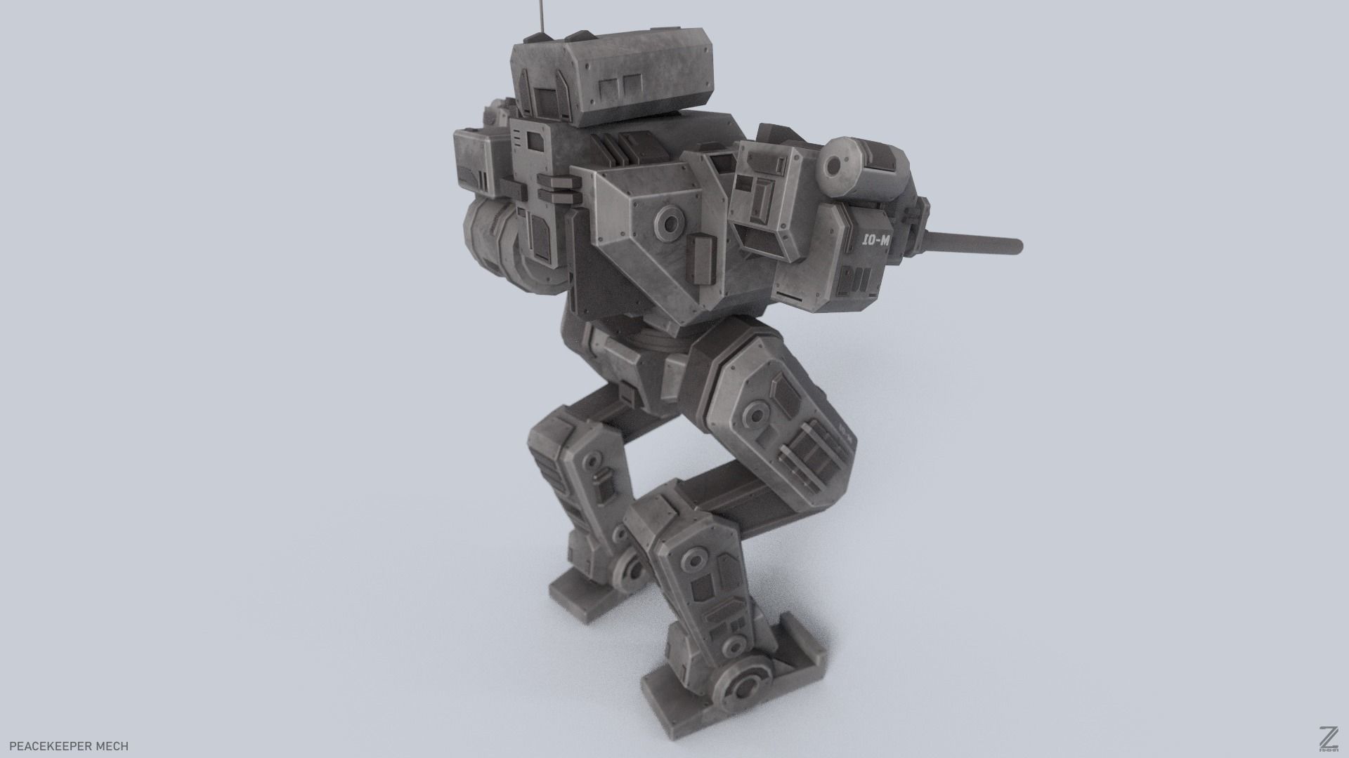 3D model Peacekeeper Mech VR / AR / low-poly | CGTrader