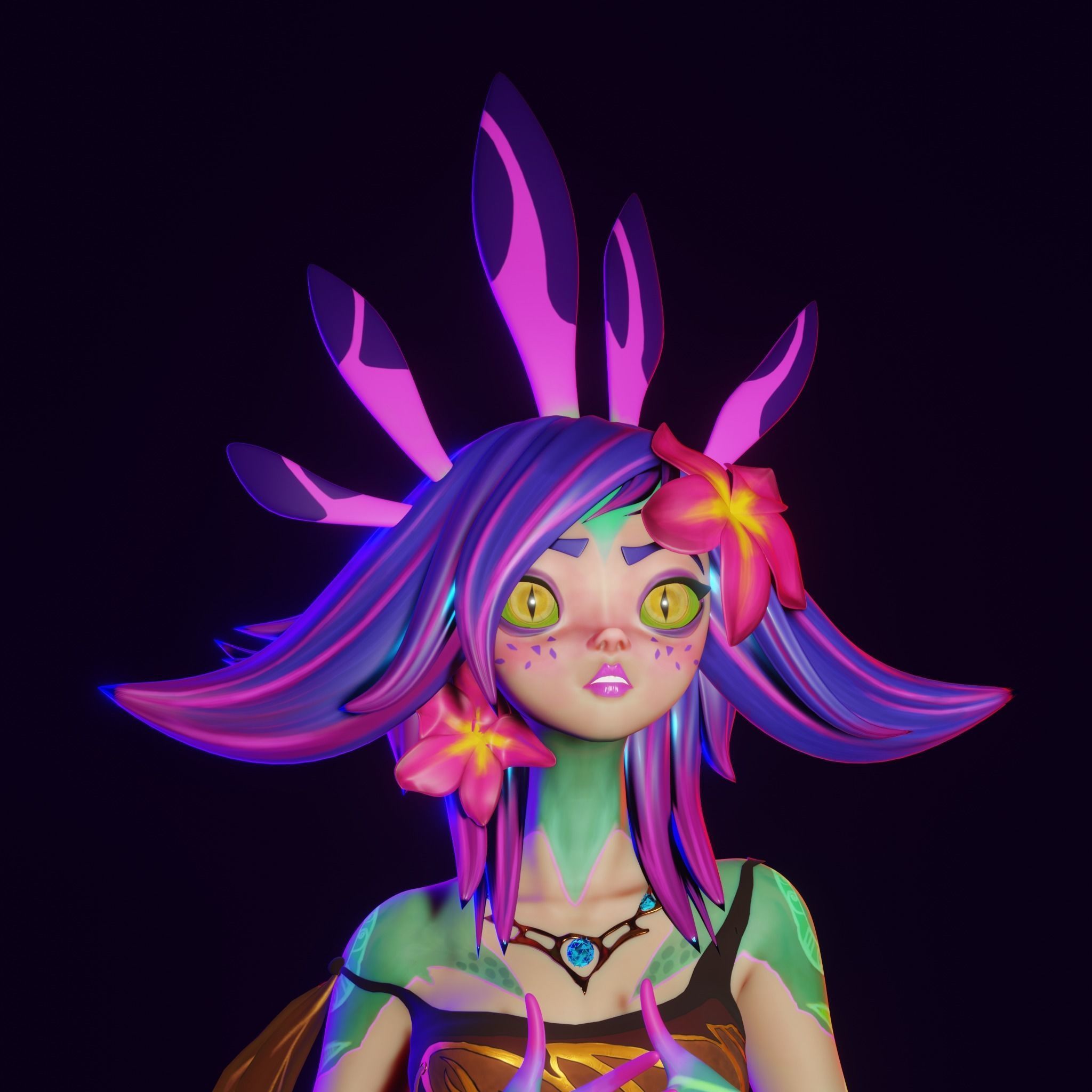 NEEKO LOL 3D model rigged | CGTrader