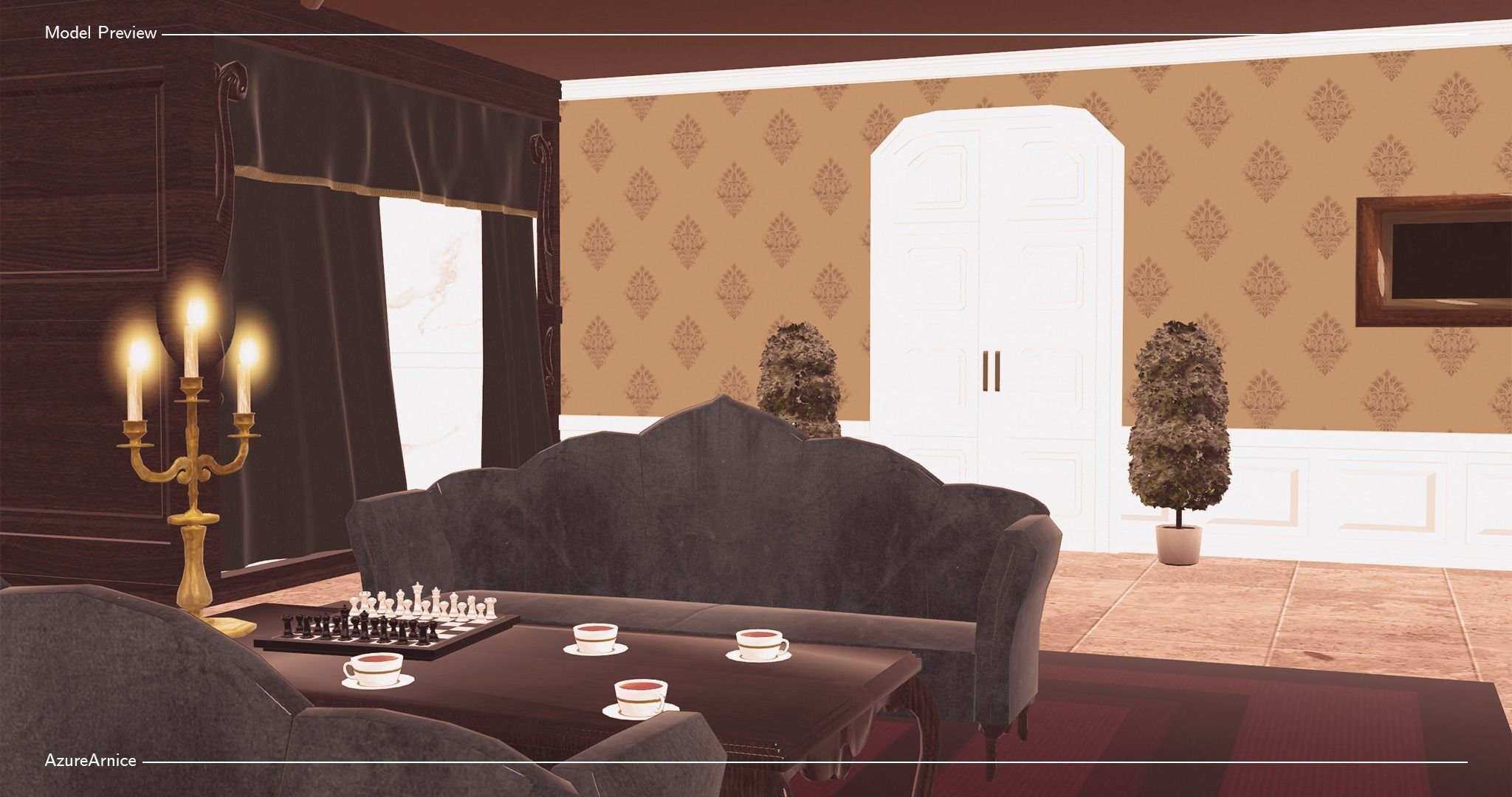 Highschool DxD - Occult Research Club Stage MMD Model free VR / AR ...