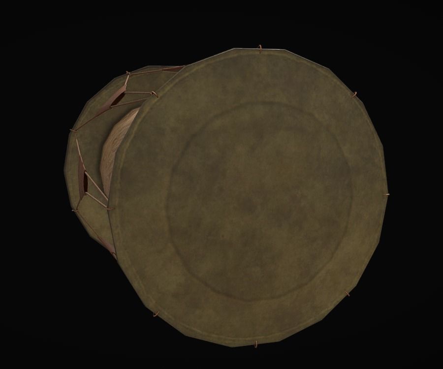 3D model Korean Traditional Instrument - Jangu VR / AR / low-poly ...