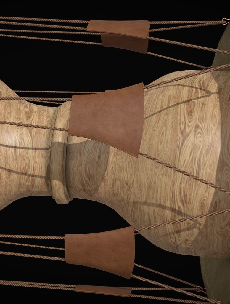 3D model Korean Traditional Instrument - Jangu VR / AR / low-poly ...