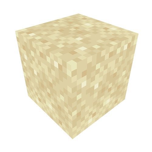 3D model MINECRAFT SAND BLOCK VR / AR / low-poly | CGTrader