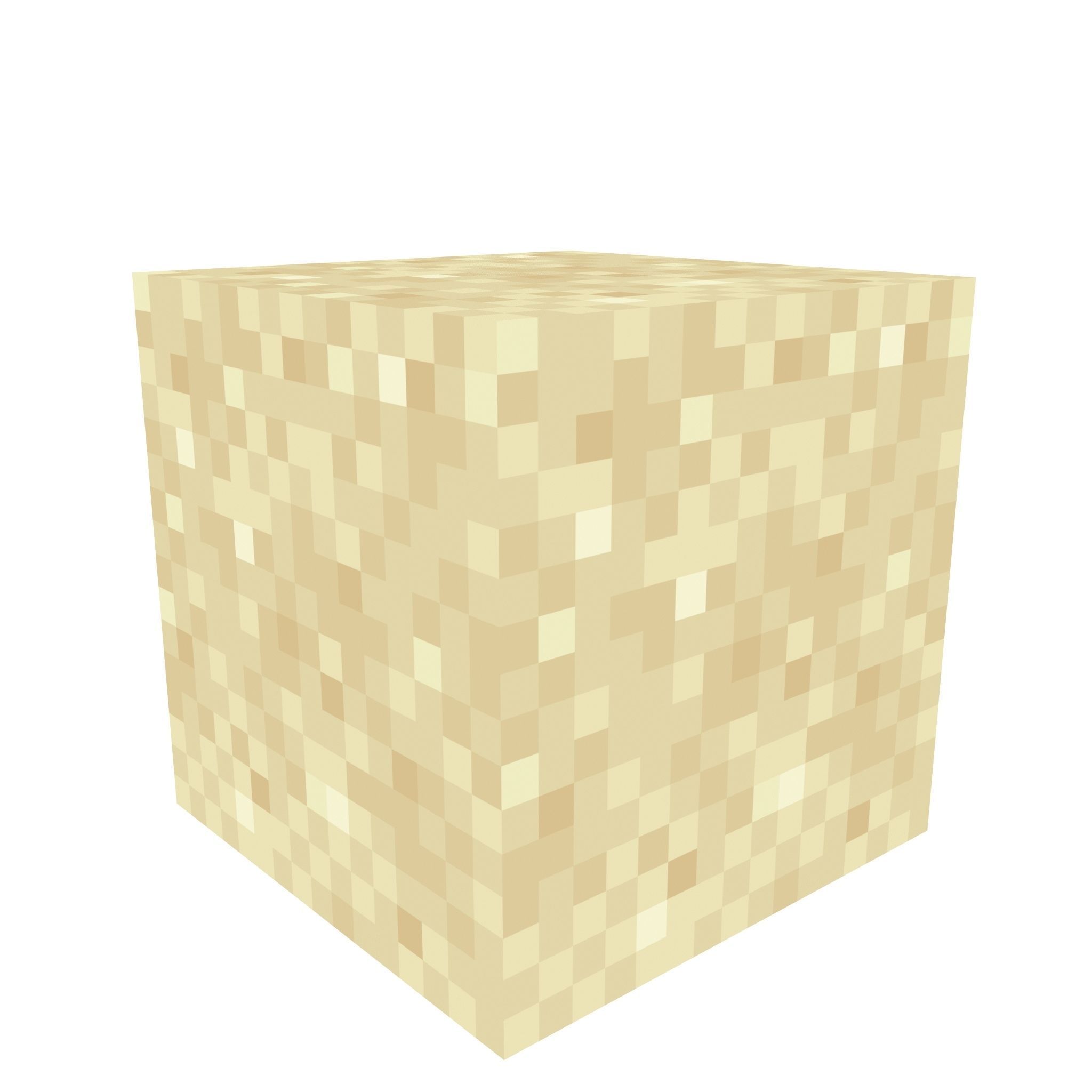 3D model MINECRAFT SAND BLOCK VR / AR / low-poly | CGTrader