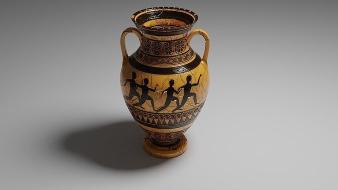 3D model Greek Jar Low-poly VR / AR / low-poly | CGTrader