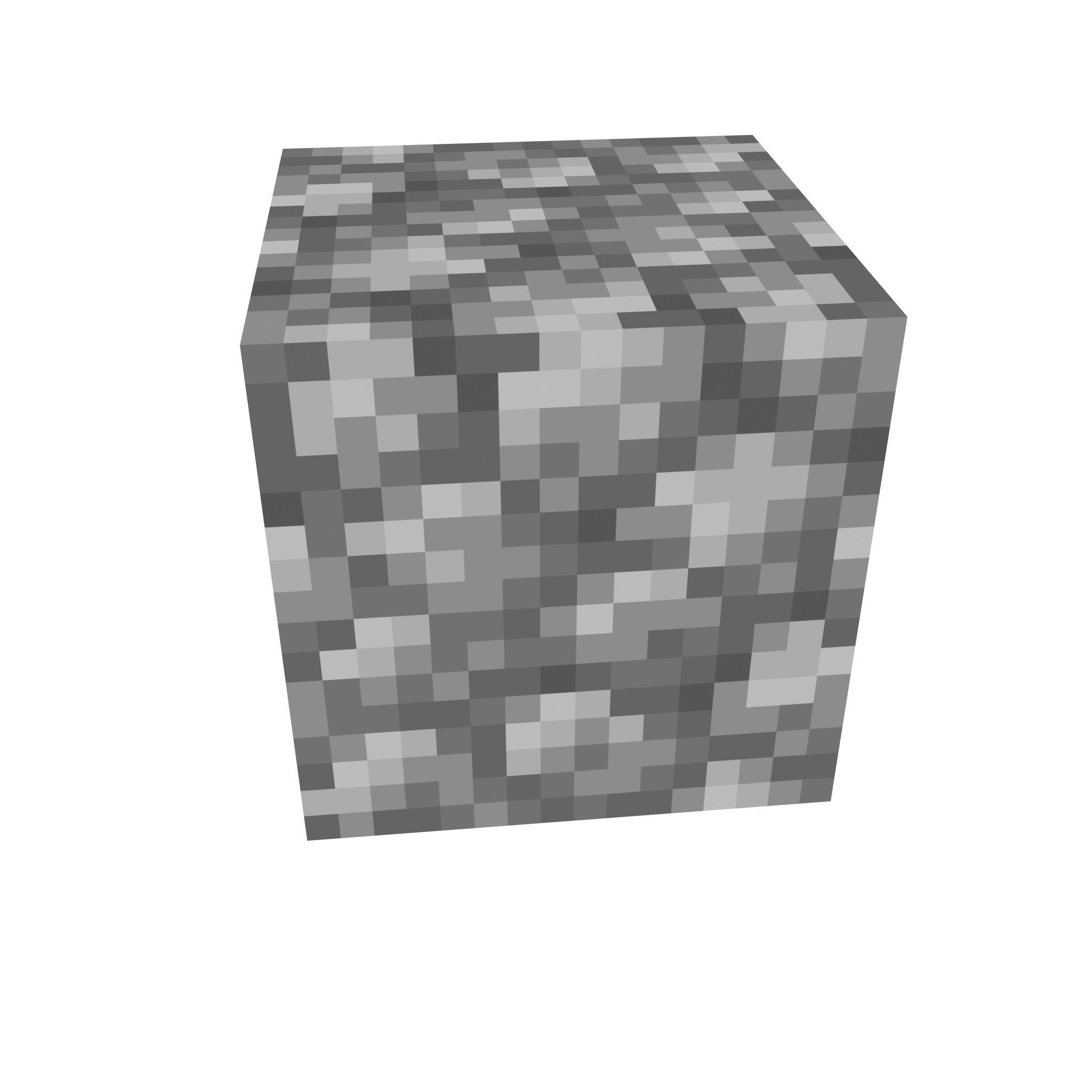 3D model MINECRAFT COBBLESTONE BLOCK VR / AR / low-poly | CGTrader