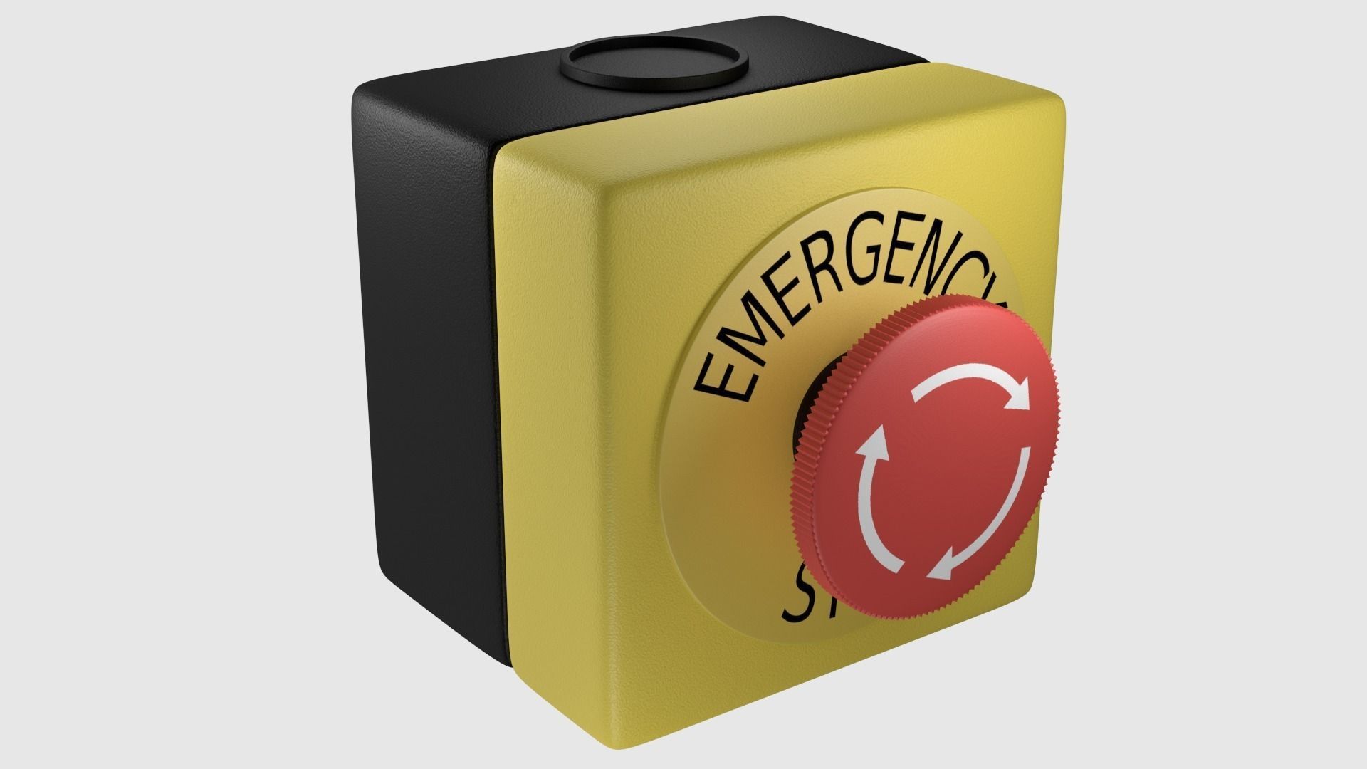 emergency stop 3D model | CGTrader