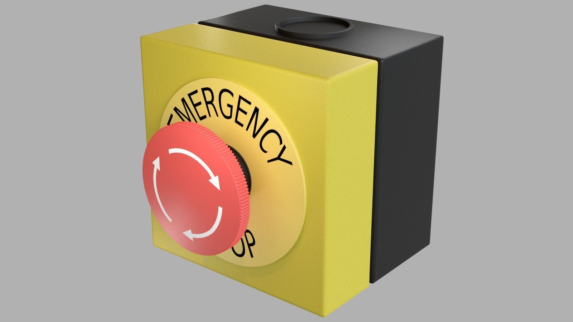 emergency stop 3D model | CGTrader