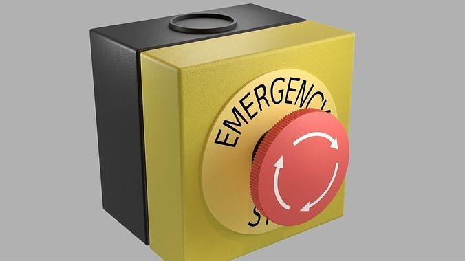 emergency stop 3D model | CGTrader