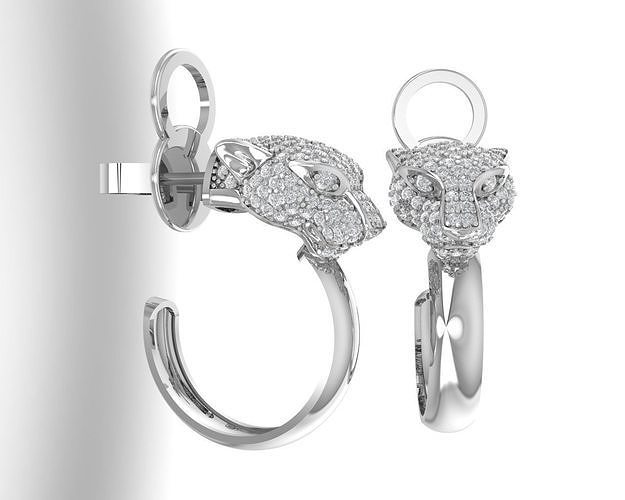 earing puma 3D model 3D printable | CGTrader