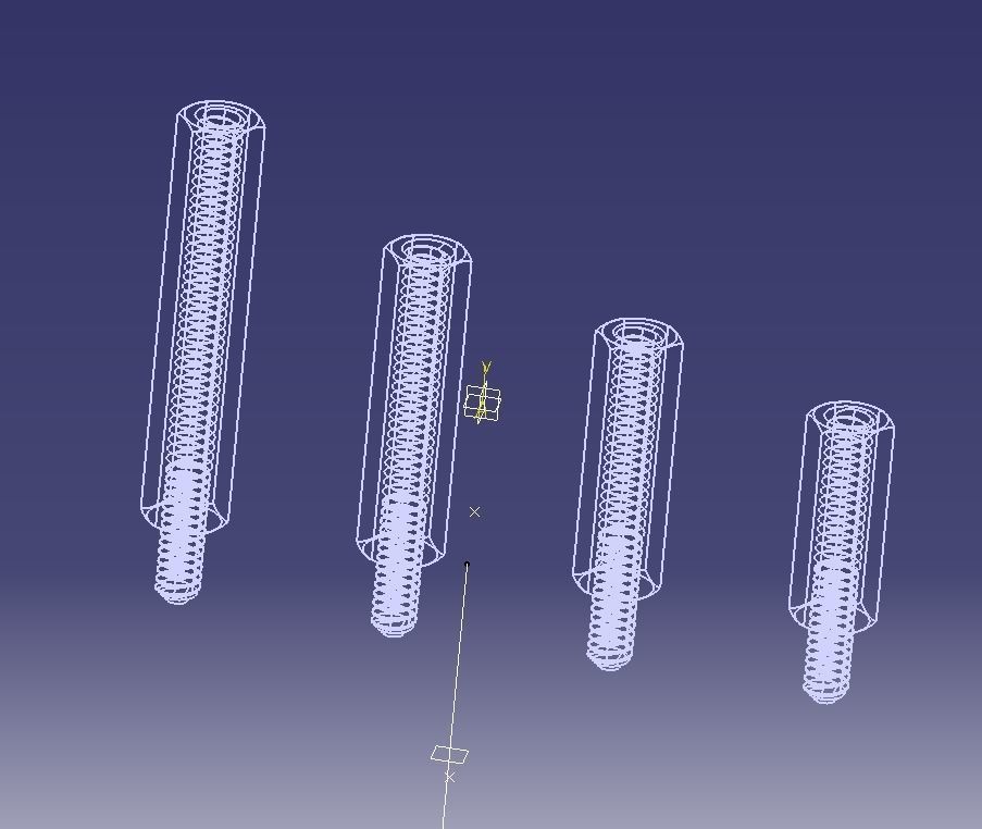 M4 Hexagonal Stud Connector Screw-Nut 3D model 3D printable | CGTrader