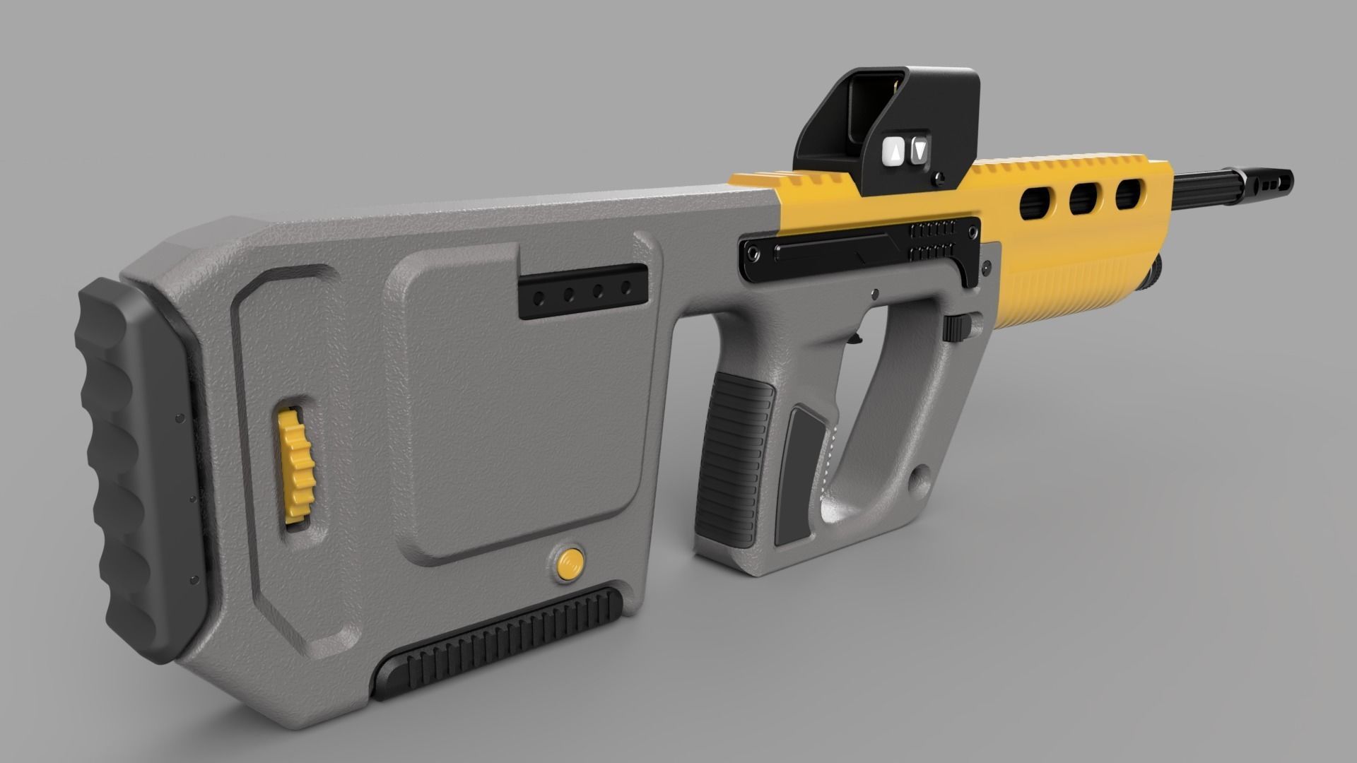 assault rifl weapon armament gun 3D model | CGTrader