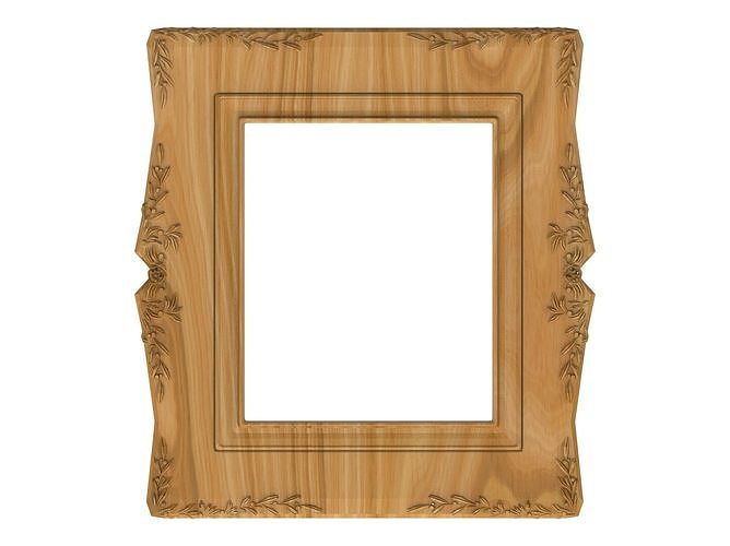 Carved picture frame STL 3D model | CGTrader