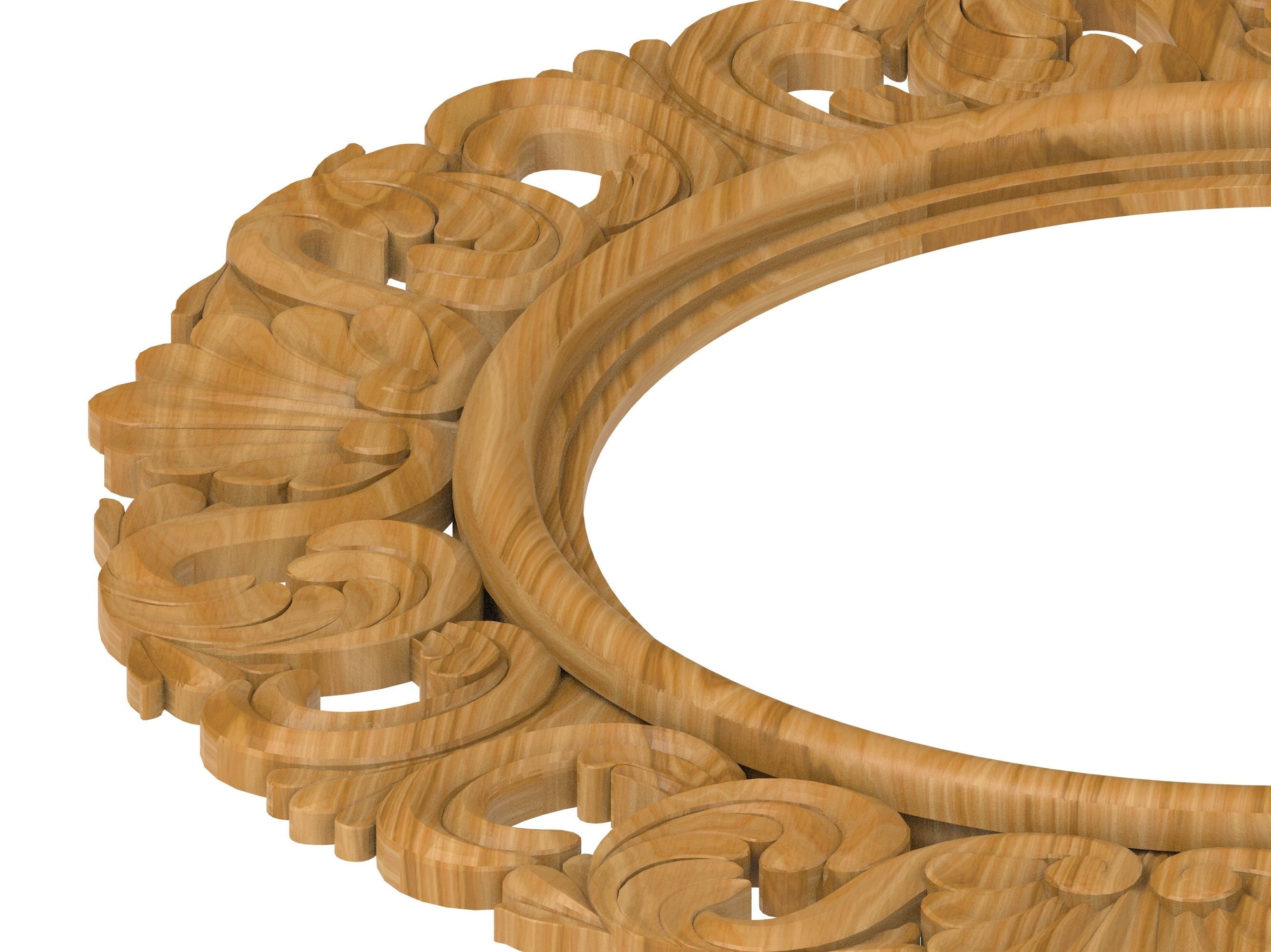 Carved picture frame STL 3D model | CGTrader