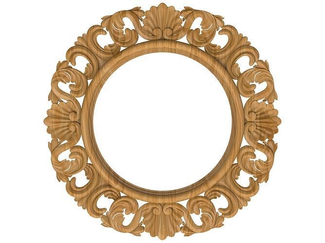 Carved picture frame STL 3D model | CGTrader