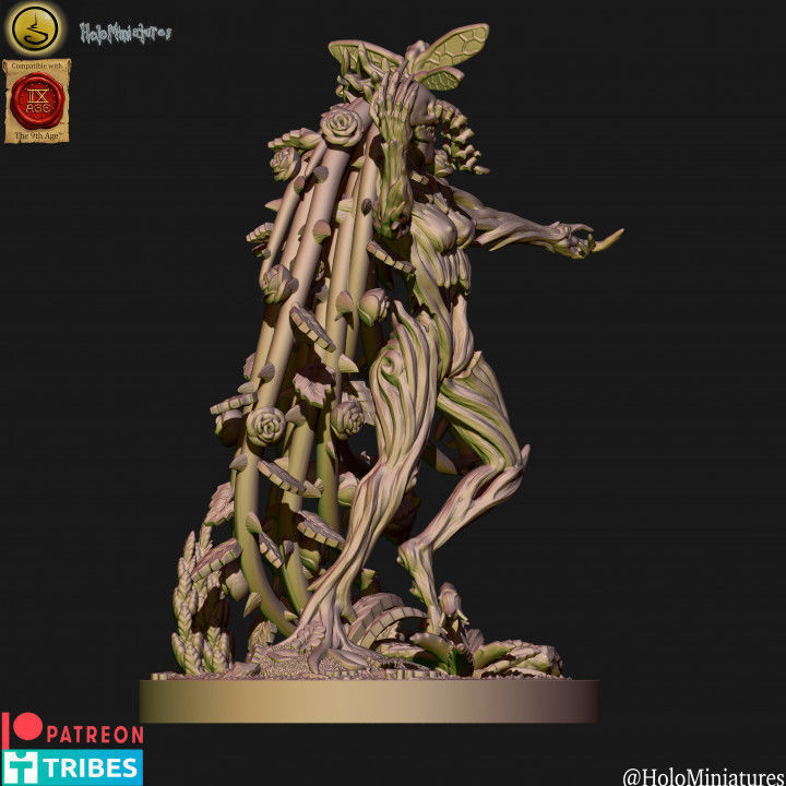 Wood elf dryad hero 3D model 3D printable | CGTrader