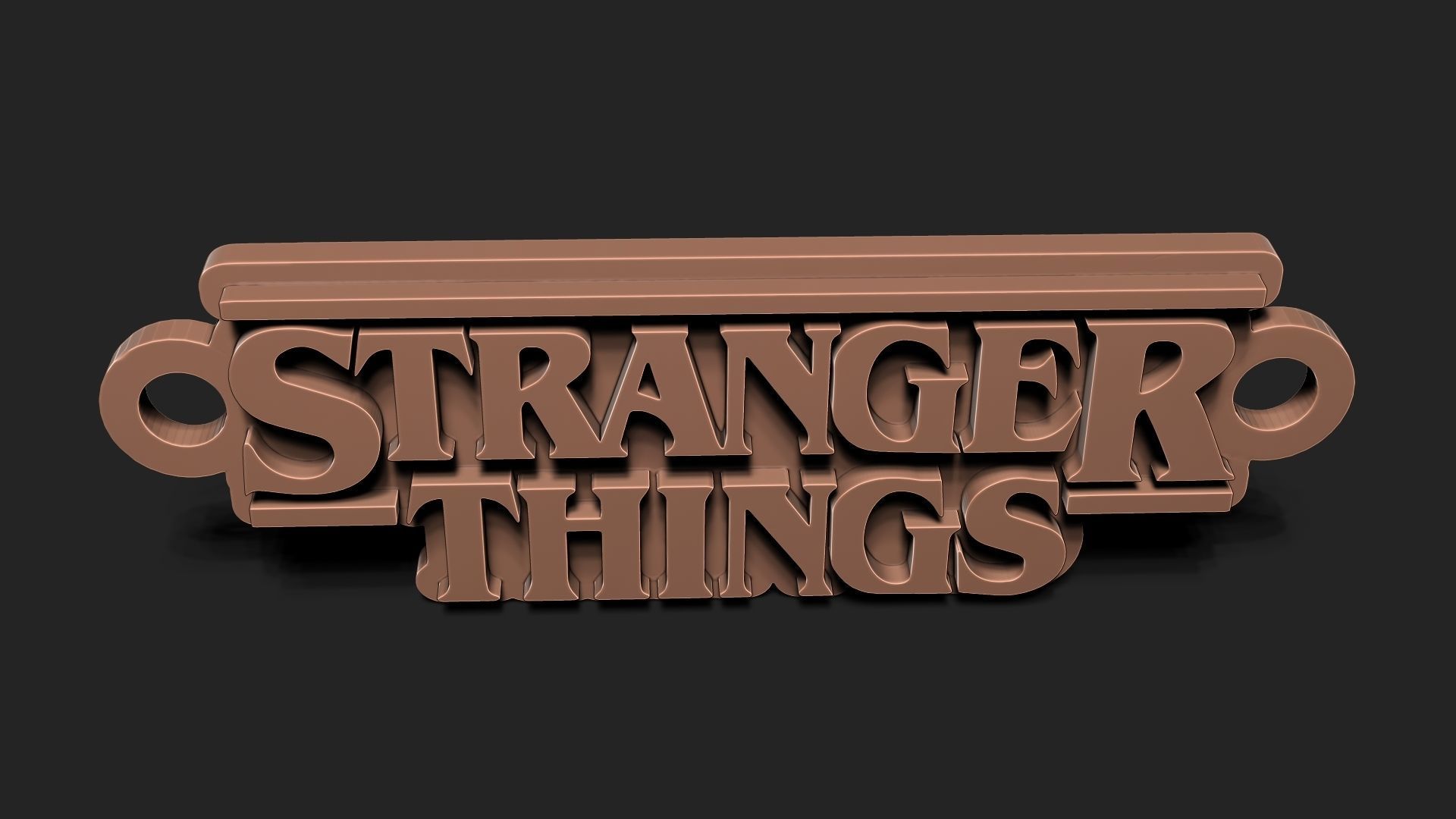 Stranger Things Logo 3D model 3D printable | CGTrader