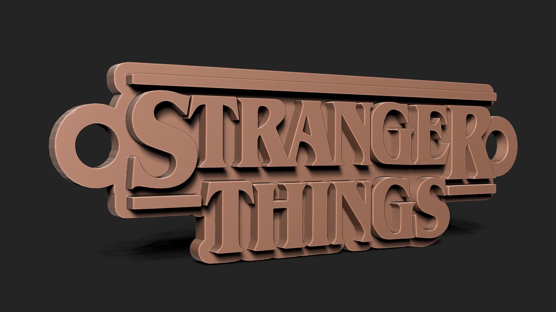 Stranger Things Logo 3D model 3D printable | CGTrader