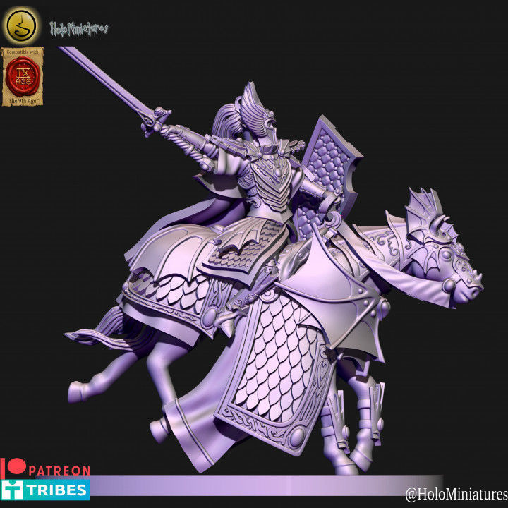 High born elves knights of ryma 3D model 3D printable | CGTrader