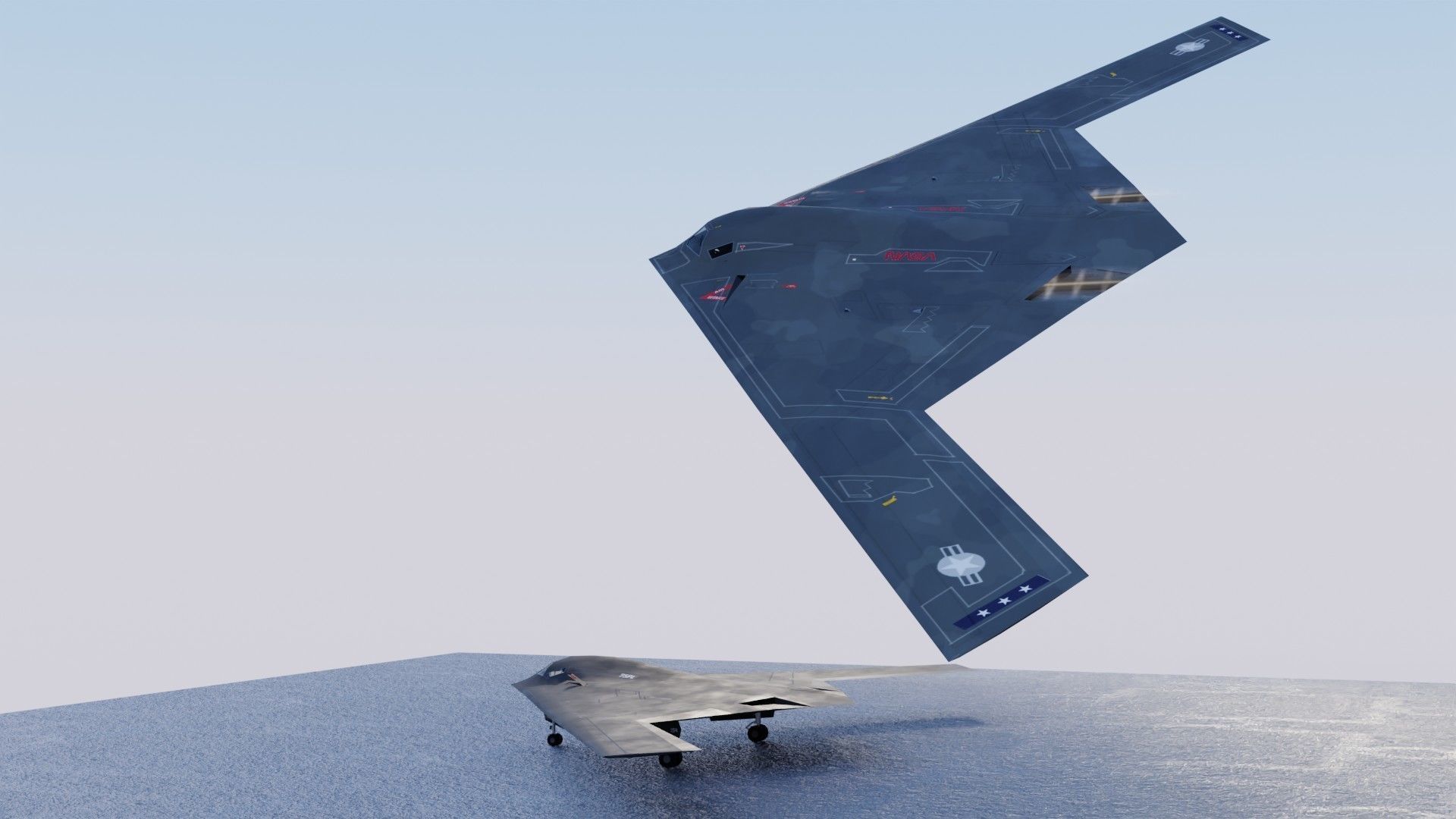 3D model Northrop Grumman B-21 Raider VR / AR / low-poly | CGTrader